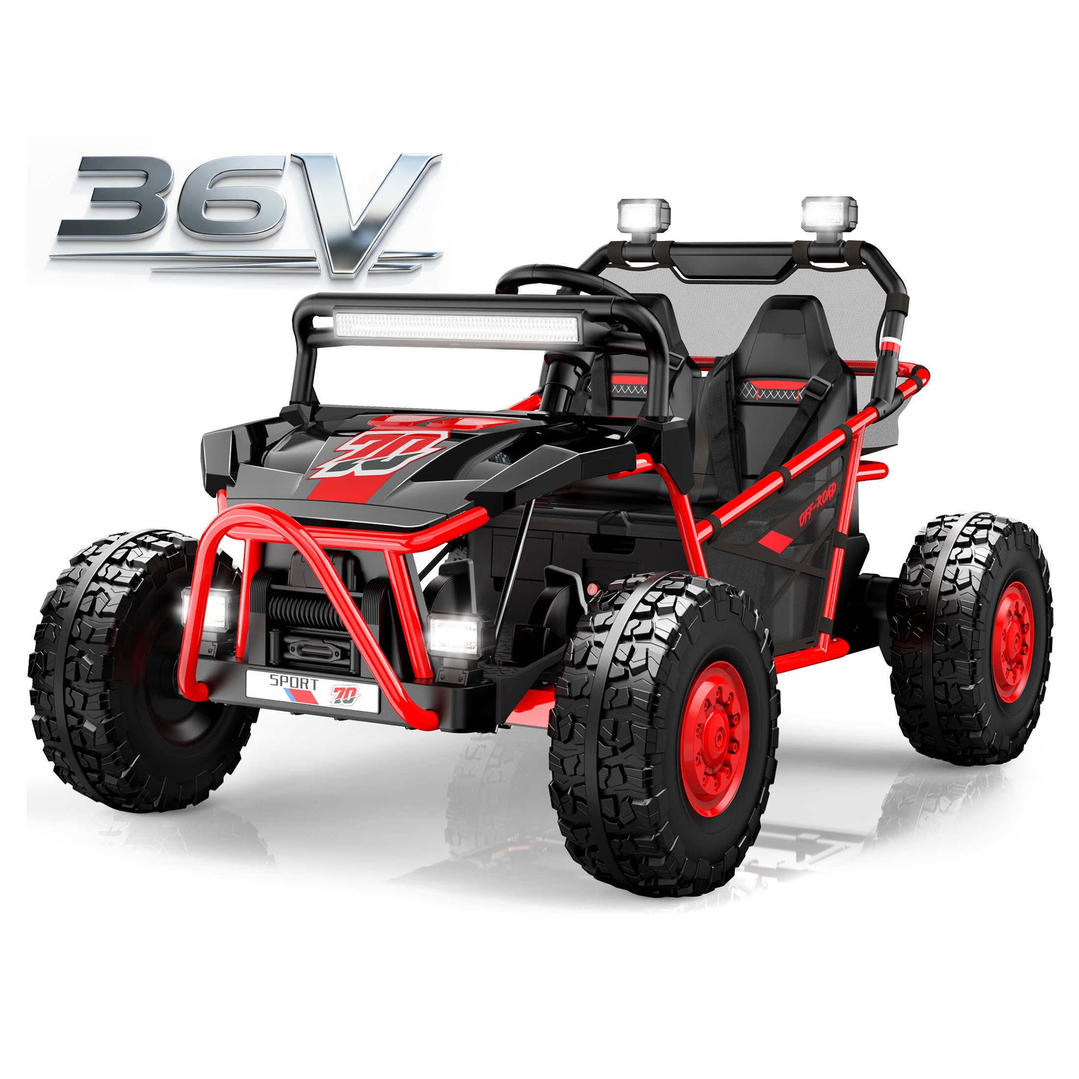 iYofe 36V Ride on Car, Powered Ride on UTV Toys for Big Kids Boys Girls ...
